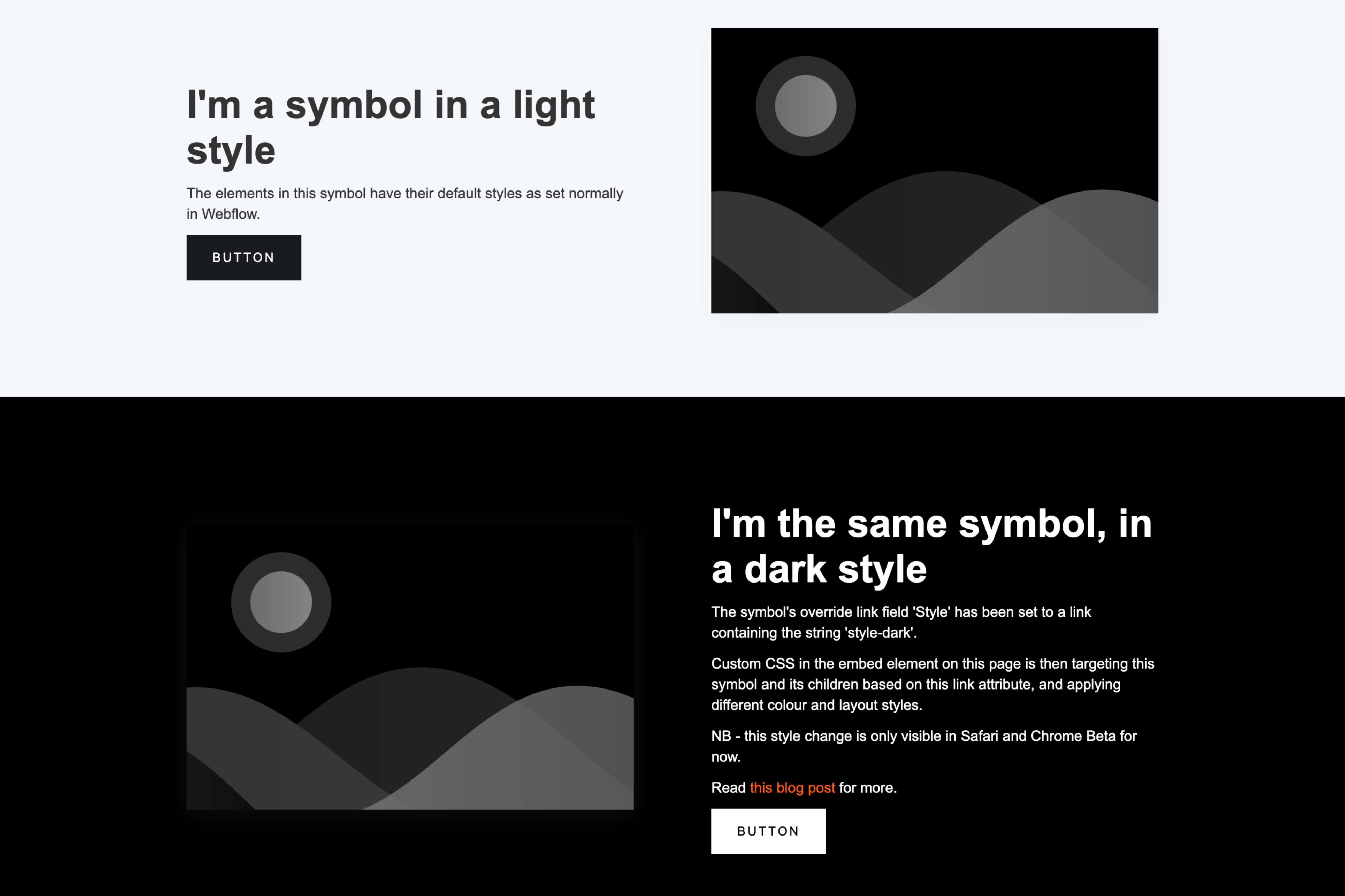 Modifying the styles of symbols with the :has() selector - Webflow
